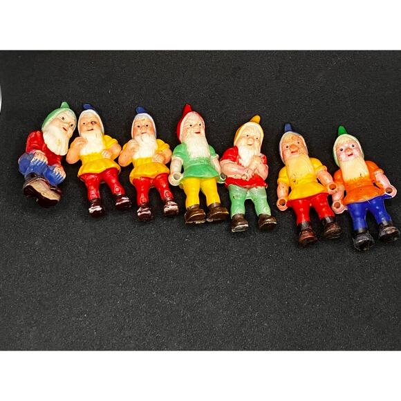 None and/or Unknown | Accents | Vintage Seven Dwarfs Gnomes Colorful 2 ...